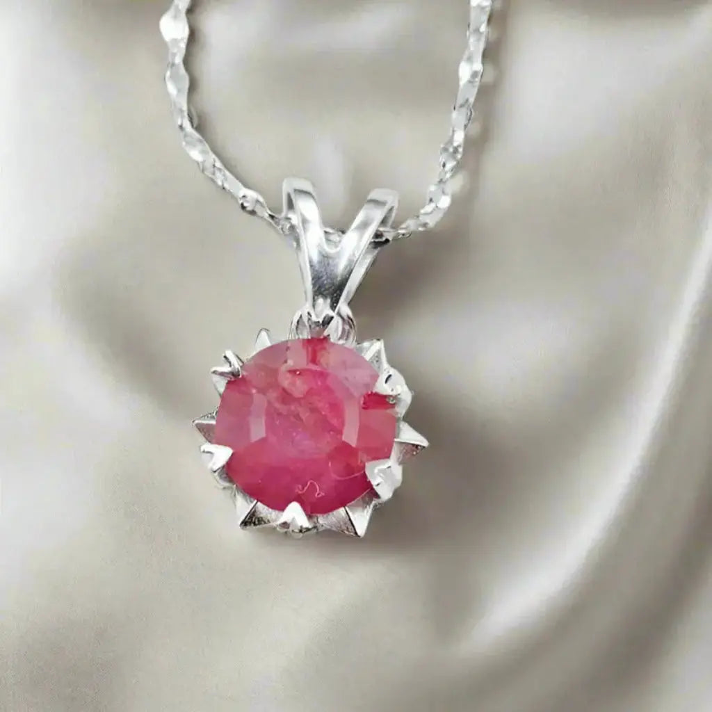 Necklace with Ruby - Elegance of refinement - find yours today! – Scandinavian Gem Design